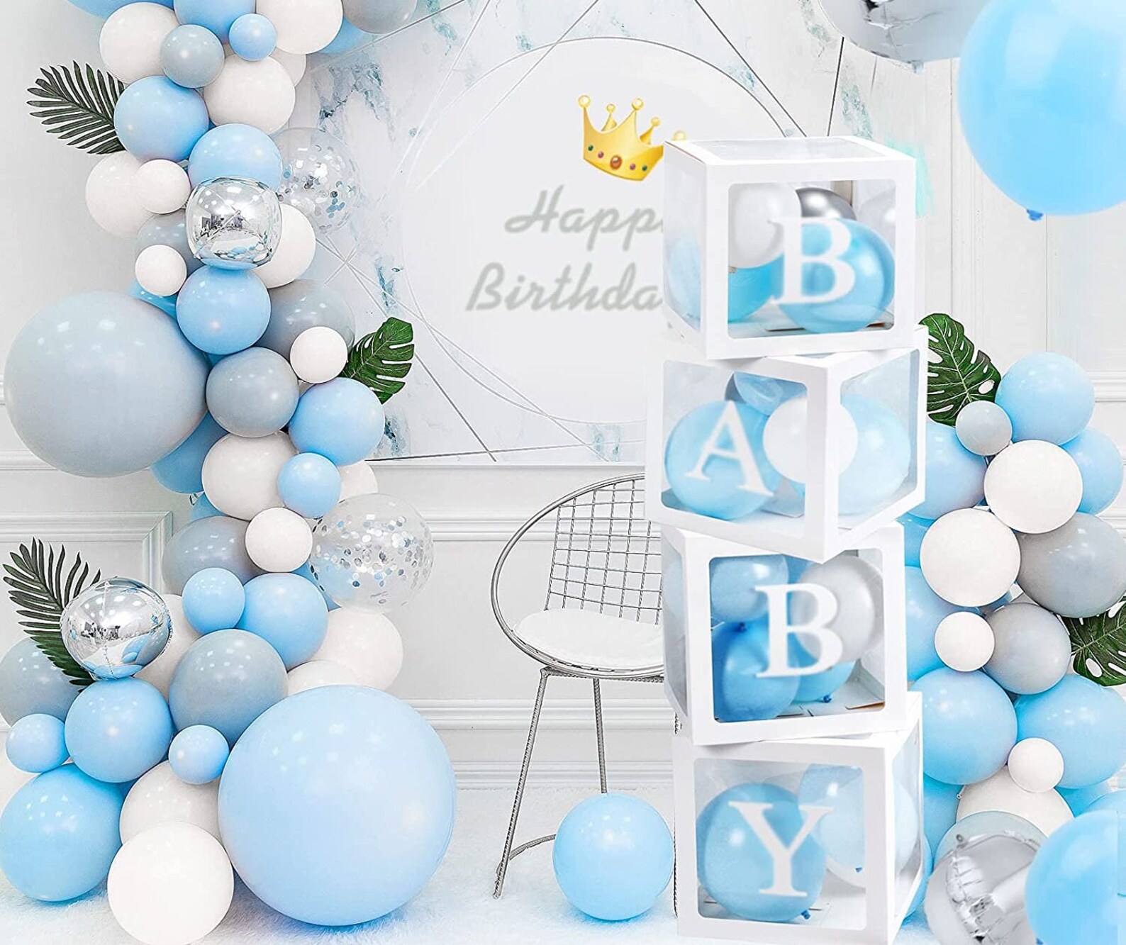 4pcs White Transparent Baby Blocks Baby Shower Boxes Baby - Etsy UK