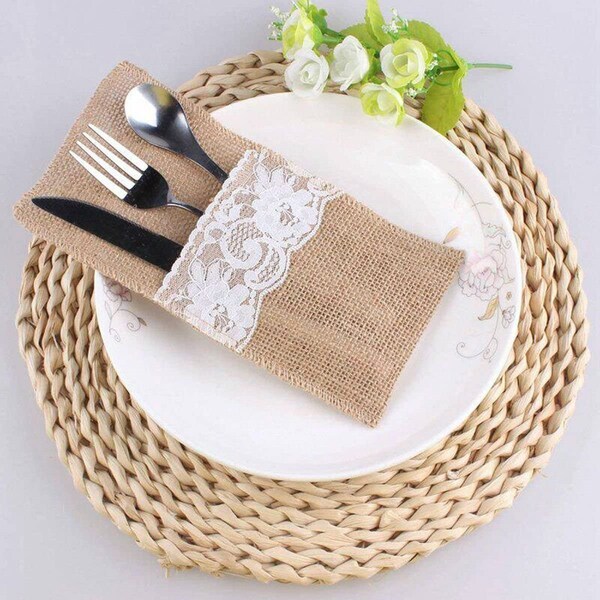 Burlap Table Setting - Etsy