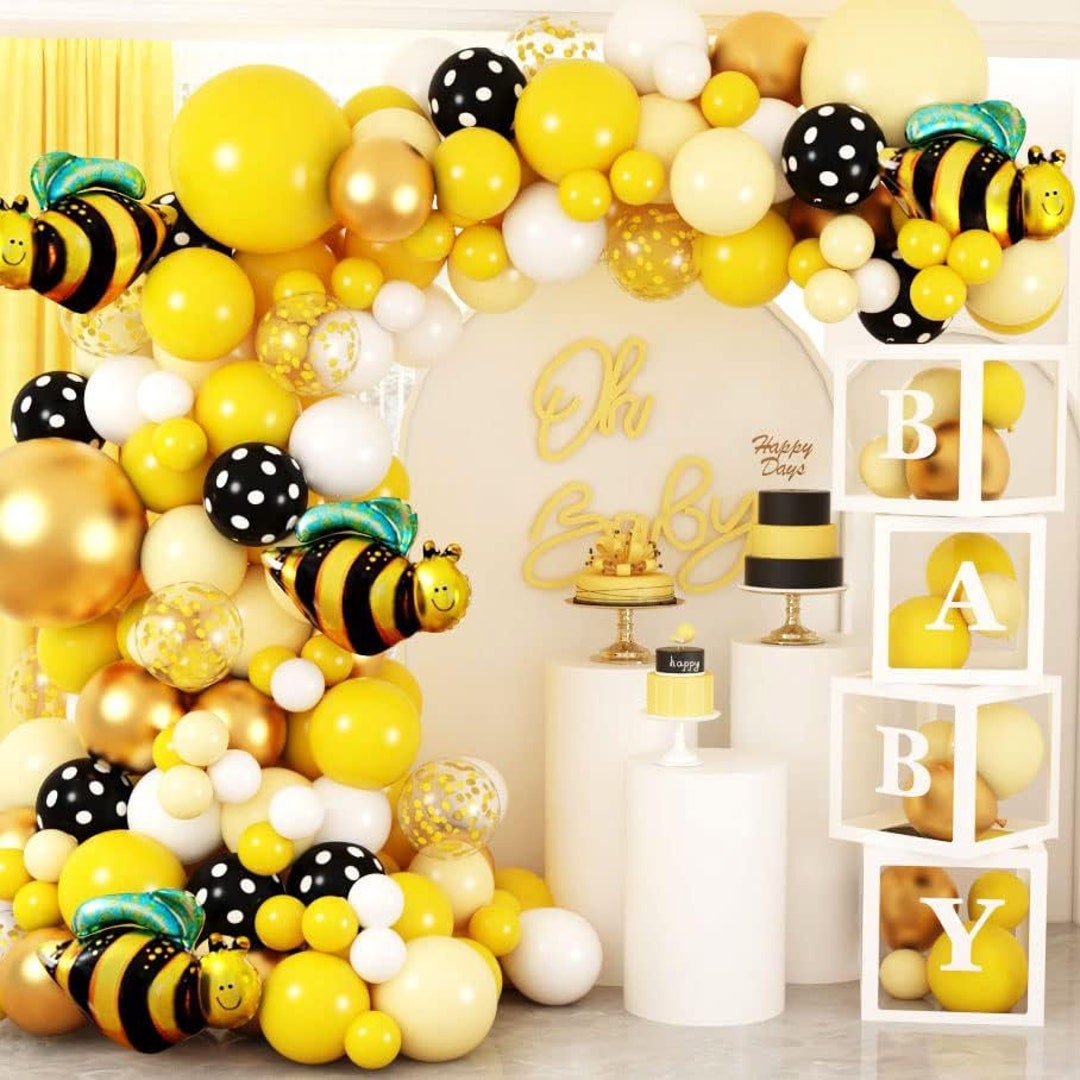 Bee Balloon Arch Kit, Bumble Bee Balloons for Summer Balloon ...