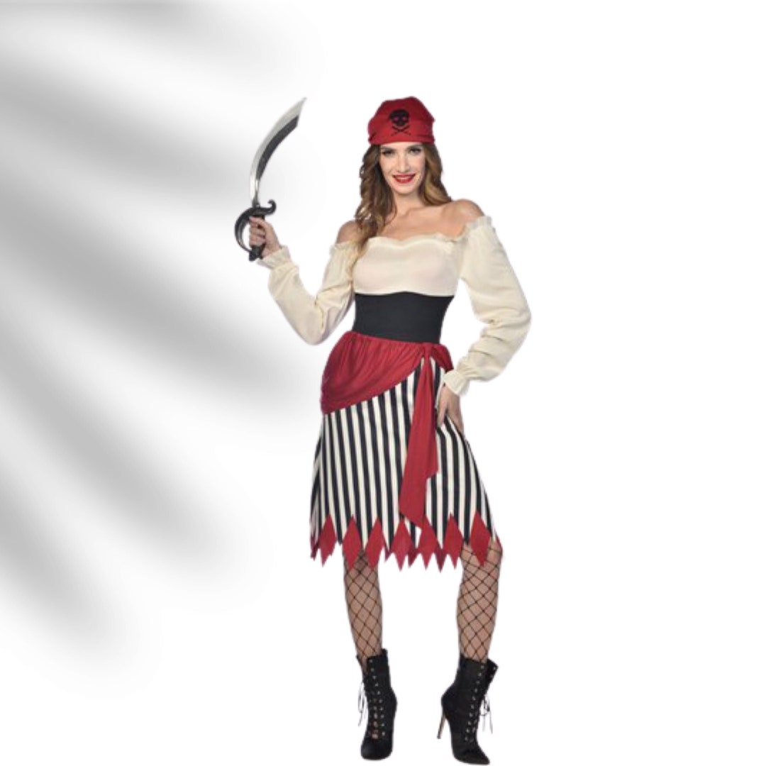 Adult Ladies Pirate Costume, Notorious Pirate Costume, Adult Costume ...