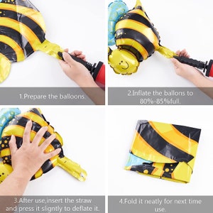 Bee Balloon Arch Kit, Bumble Bee Balloons for Summer Balloon ...