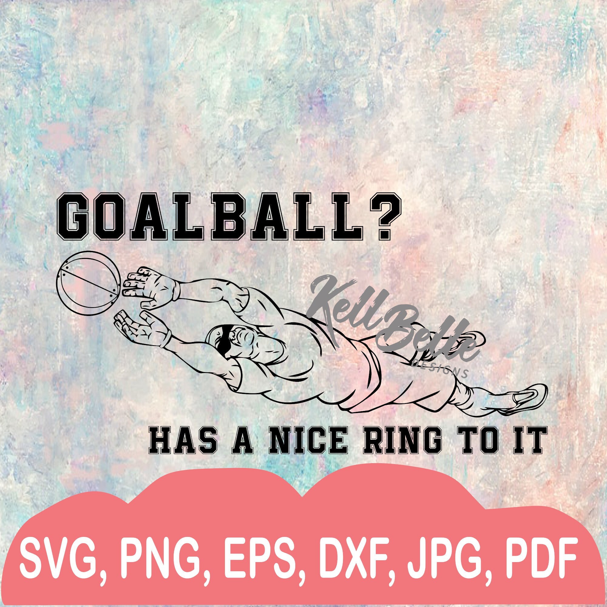 Goalball Digital Cut File - Etsy