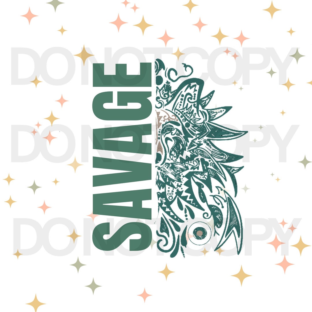 Savage PNG - Etsy