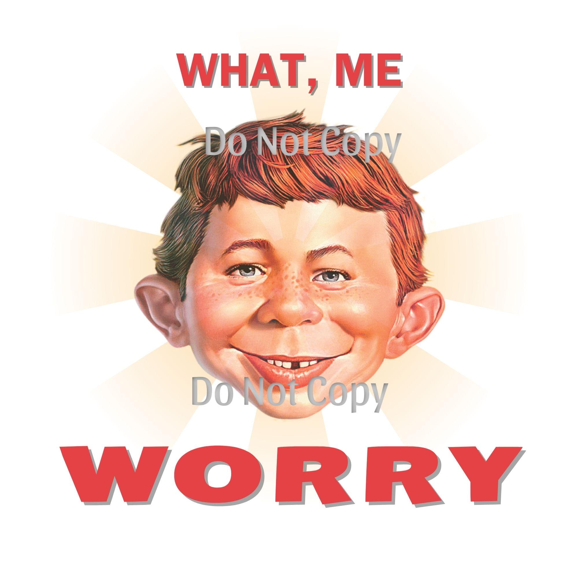 Graphic "mad Magazine - What, Me Worry" - Etsy