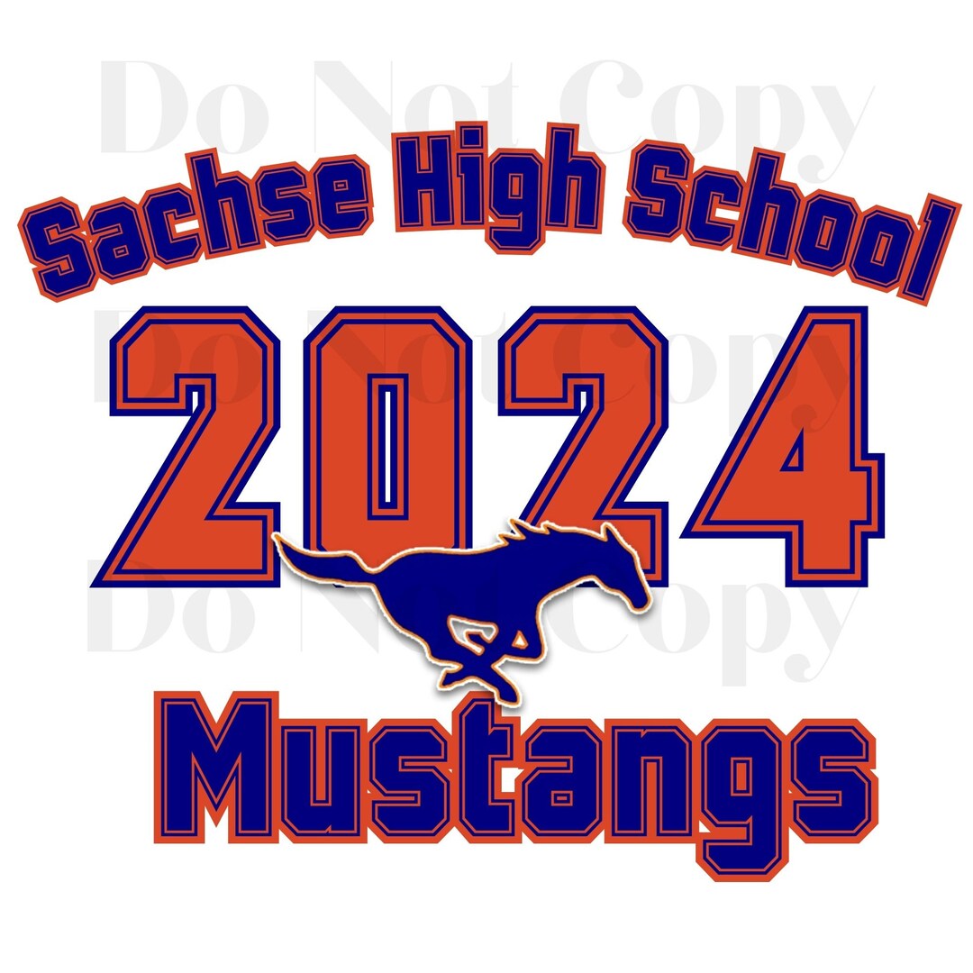 Sachse Mustangs Digital File PNG/JPG - Etsy