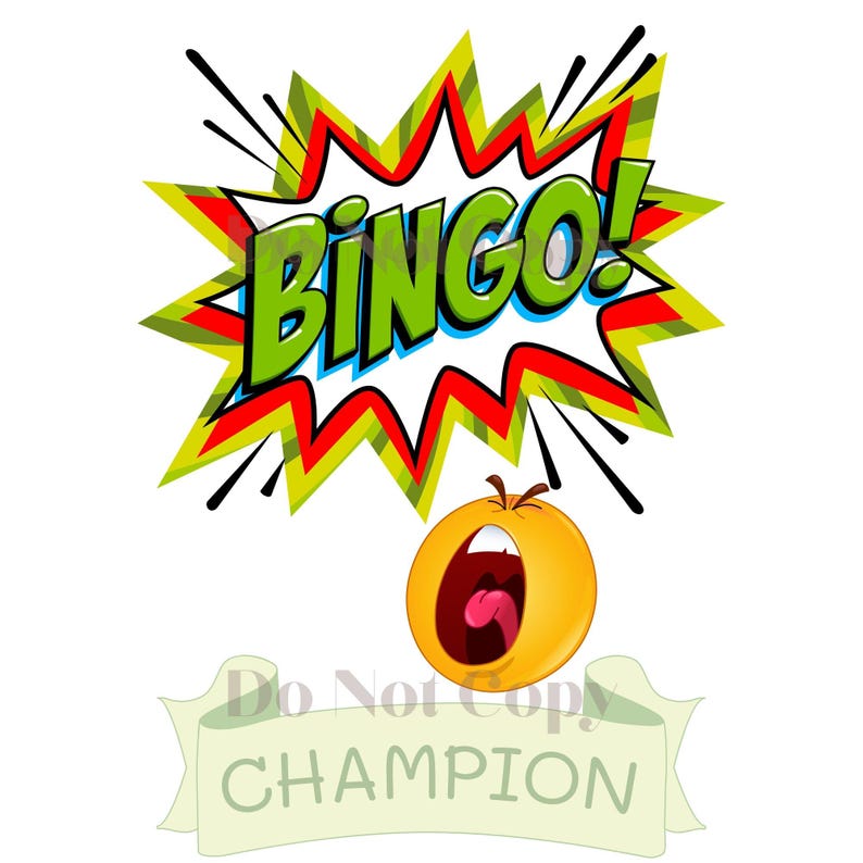 Bingo Champion Digital Design - Etsy