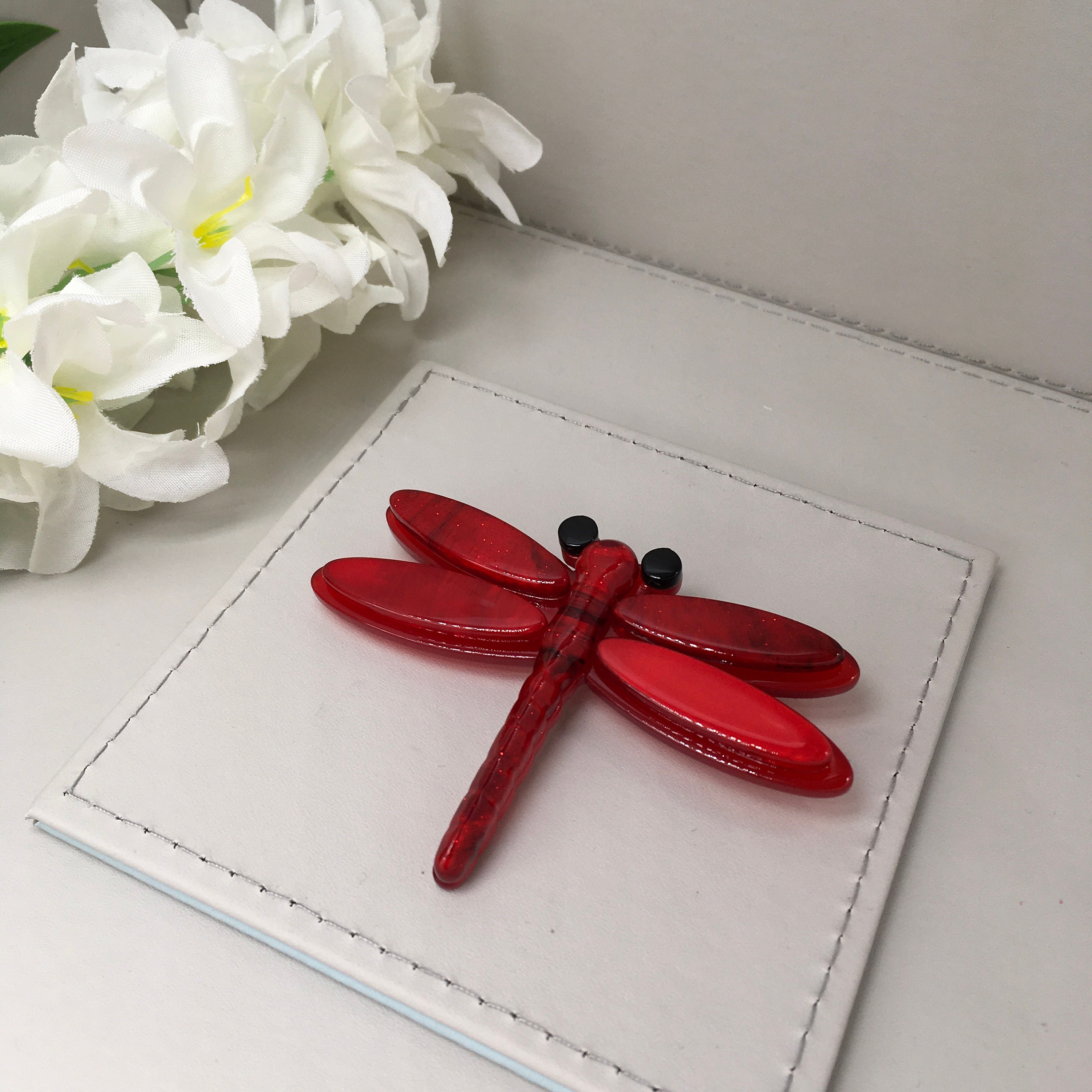 Bakelite Dragonfly Safety Pin Brooch for Scarves Wraps - Etsy