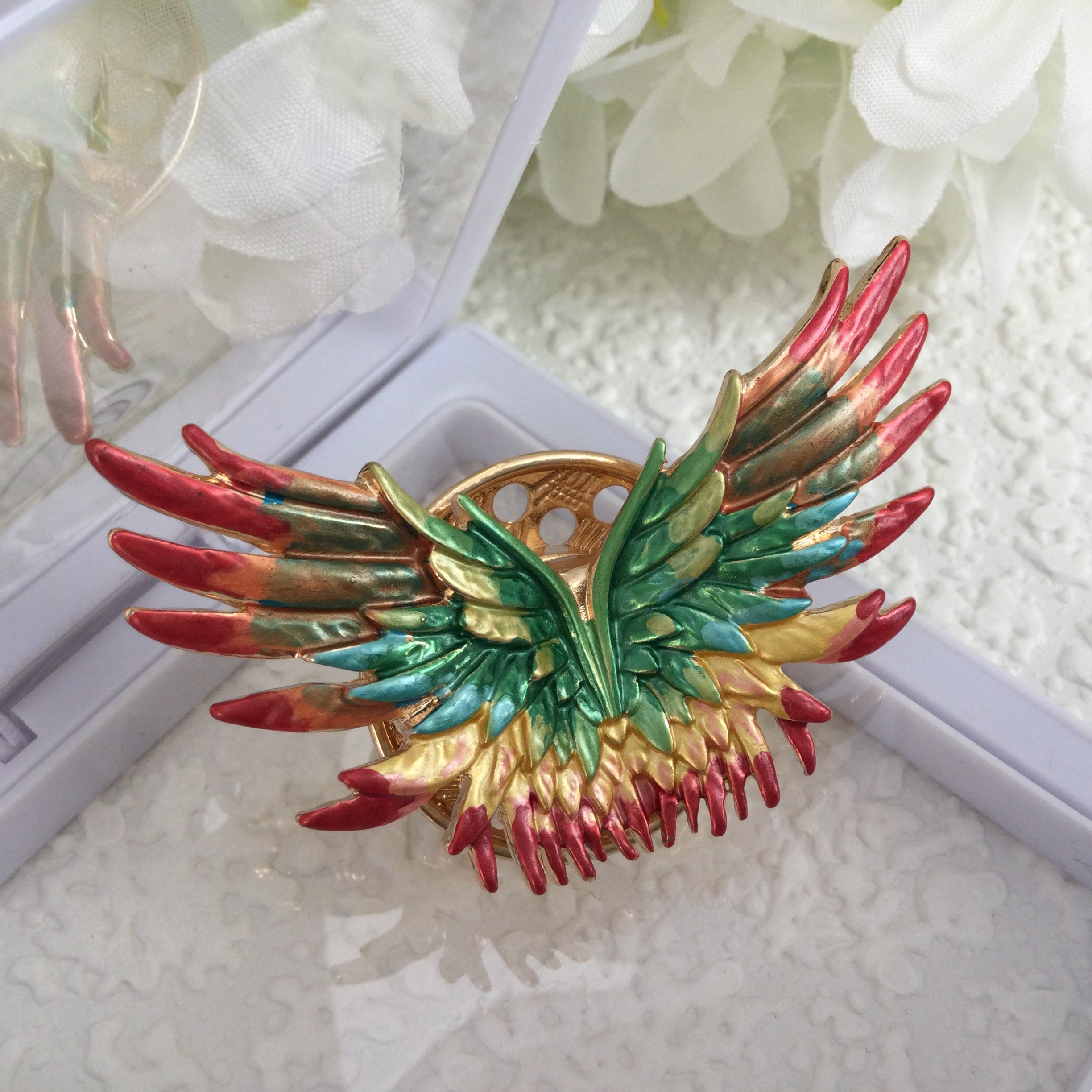 Majestic Angel Wings Magnetic Scarf Brooch for Scarves Wraps Pashimnas ...
