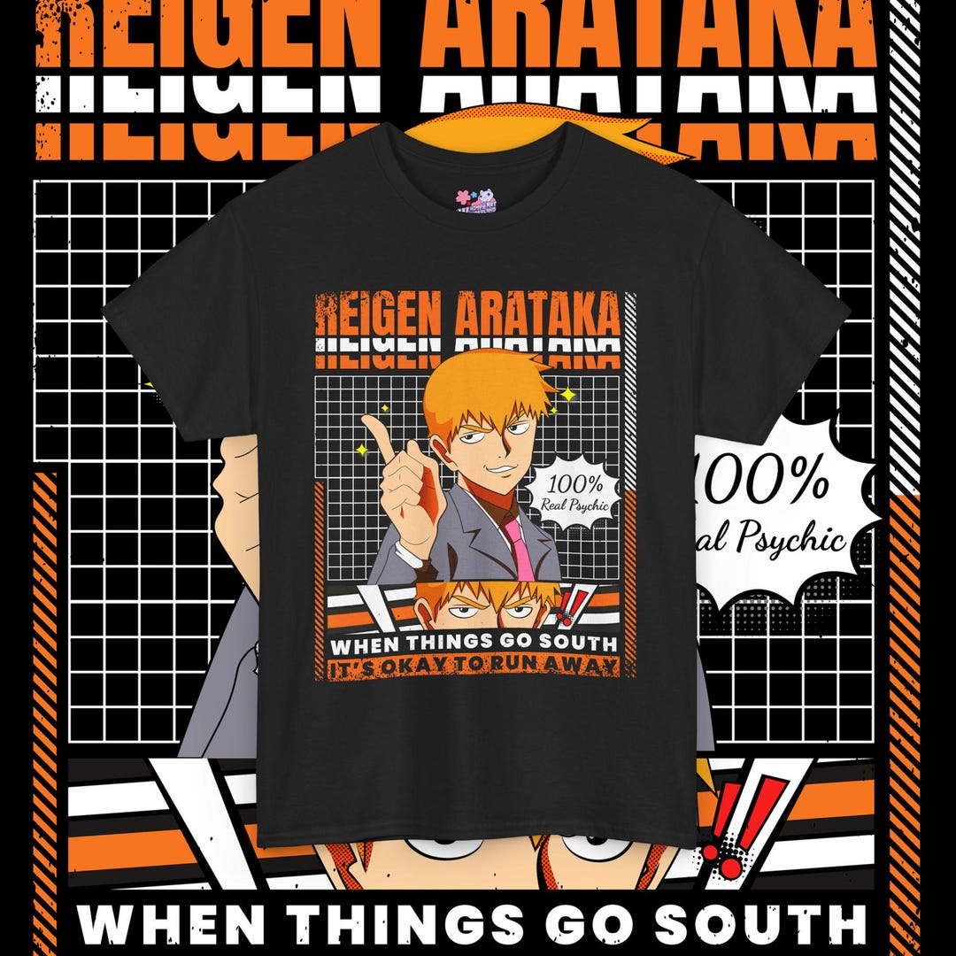 Mob Psycho 100 Reigen Arataka Quote Unisex Heavy Cotton Tee, Anime T ...