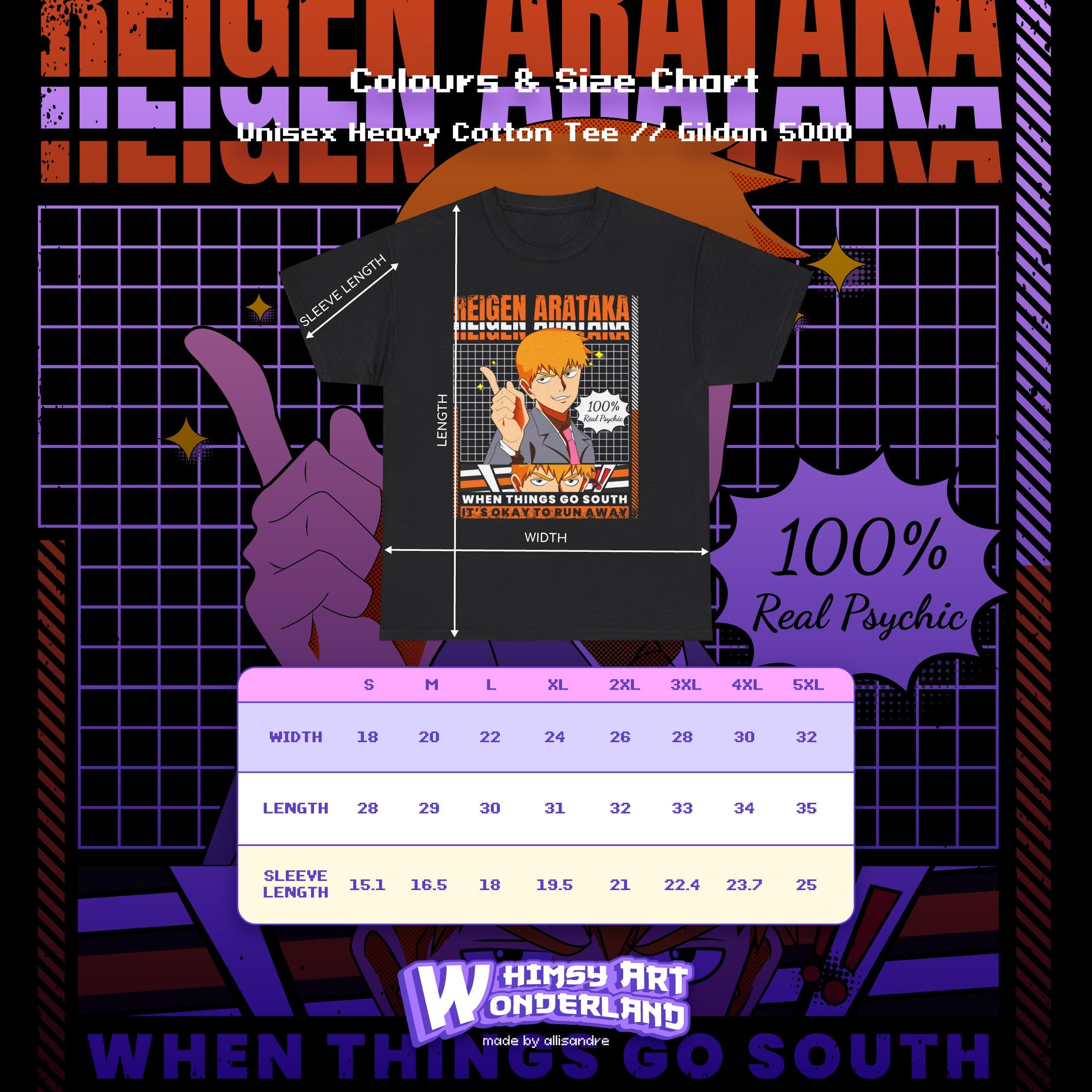 Mob Psycho 100 Reigen Arataka Quote T-shirt, Anime Graphic Tee - Etsy