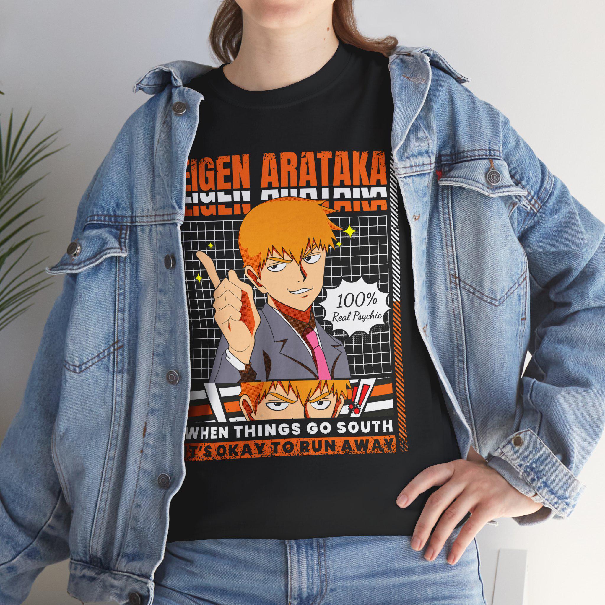 Mob Psycho 100 Reigen Arataka Quote T-shirt, Anime Graphic Tee - Etsy