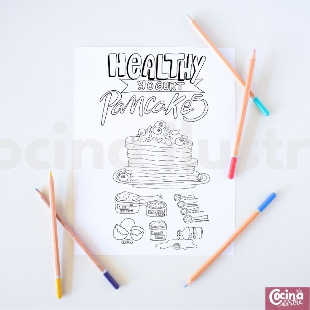 Single Coloring Page, Food Illustration, Adult Coloring, Food Coloring ...