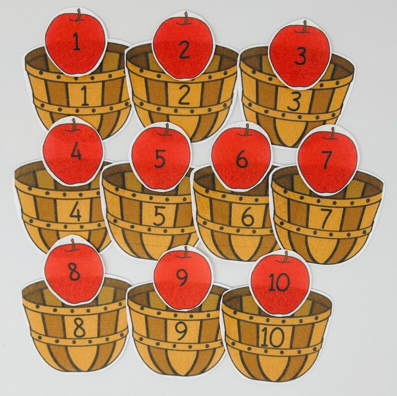 Apple Counting Felt Board Set: Preschool Math Activities - Etsy