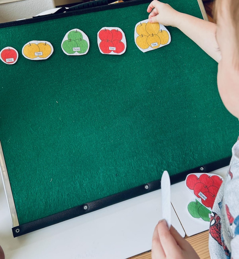 Apple Counting Felt Board Set: Preschool Math Activities - Etsy