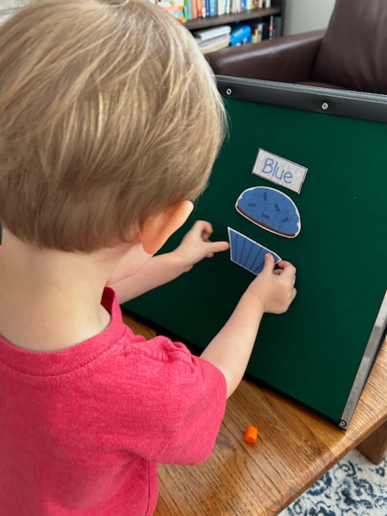 Cupcake Colors Felt Board Set: Learning Colors, Matching Game ...