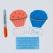 Cupcake Colors Felt Board Set: Learning Colors, Matching Game ...