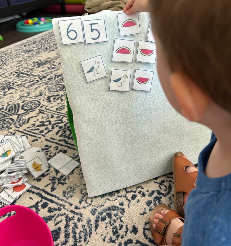 Summer Learning Felt Board Set for Kids, Toddler Math, Preschool Math ...
