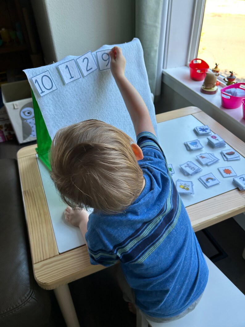 Spring Felt Board Set: Toddler and Preschool Math and Number Counting ...