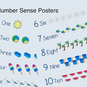 Summer Learning Felt Board Set for Kids, Toddler Math, Preschool Math ...