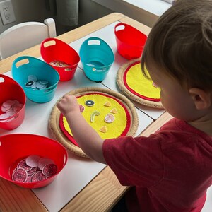 Felt Pizza Set: Kids Pretend Play With Personalized Printables - Etsy