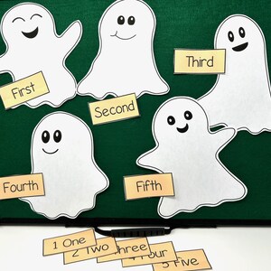 Five Little Ghosts Felt Board Set: Halloween Counting Songs, Preschool ...