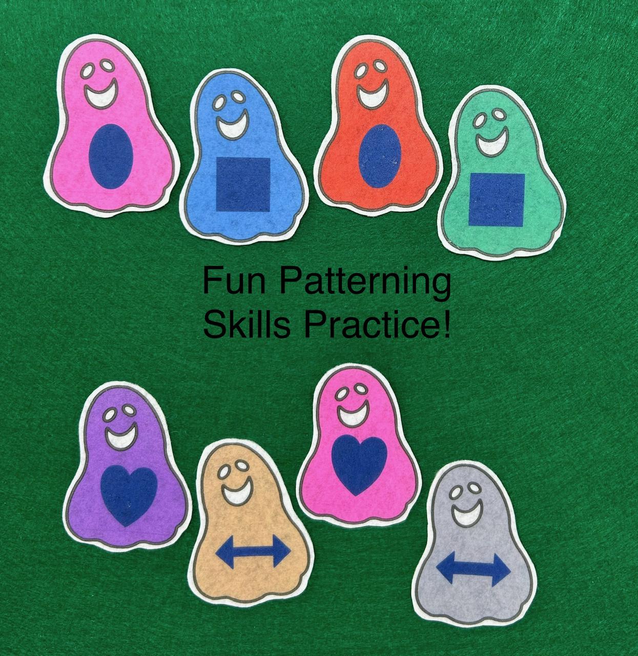 Shapes & Ghost Felt Activity Board Set, Halloween Themed Activity ...