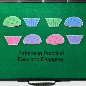 Cupcake Colors Felt Board Set: Learning Colors, Matching Game ...