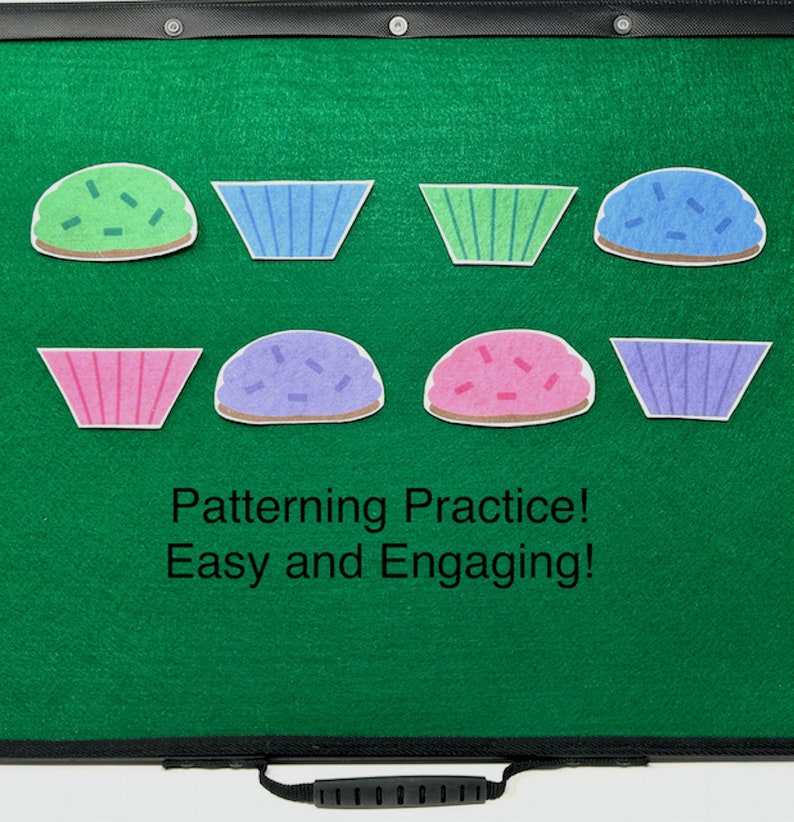 Cupcake Colors Felt Board Set: Learning Colors, Matching Game ...