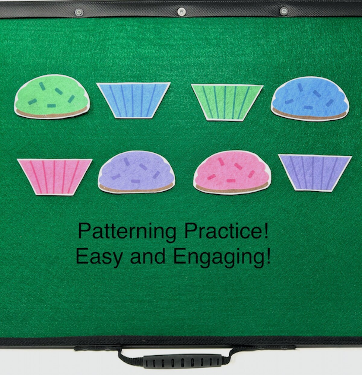 Cupcake Colors Felt Board Set: Learning Colors, Matching Game ...
