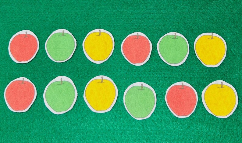Apple Counting Felt Board Set: Preschool Math Activities - Etsy