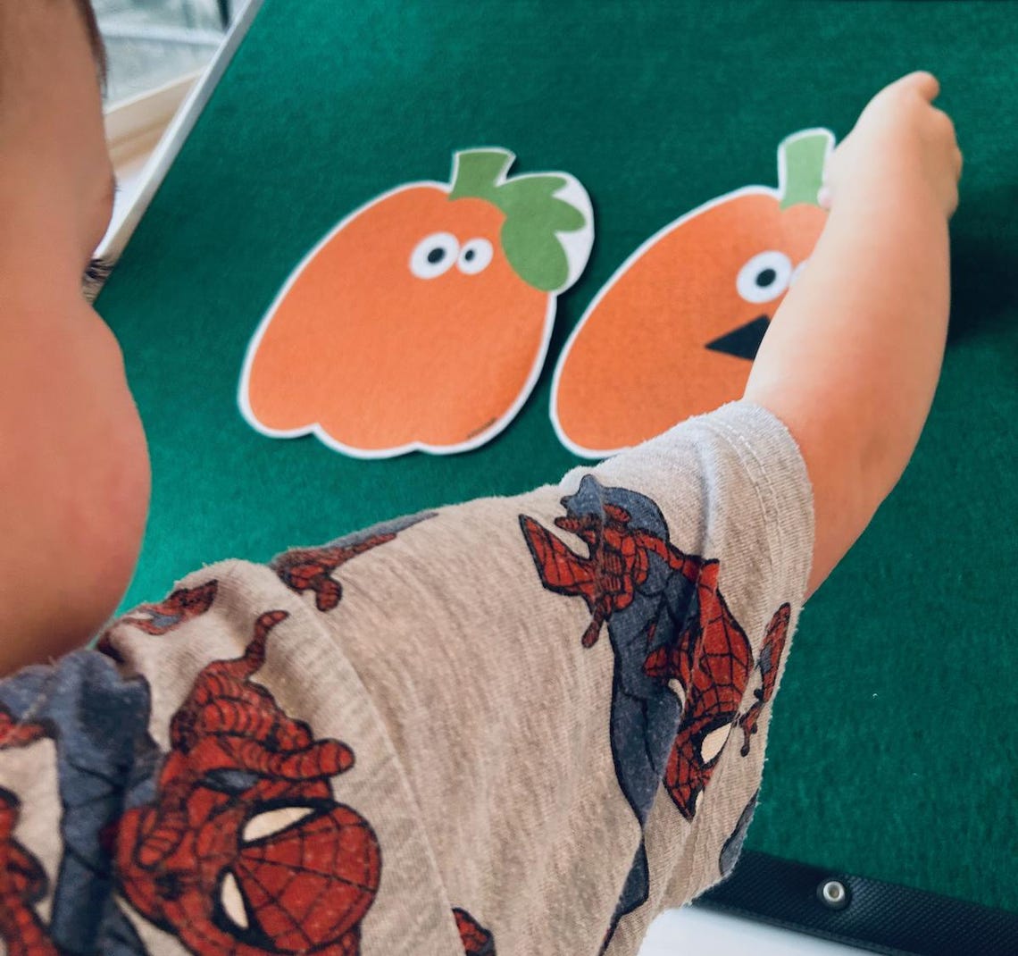 Pumpkin Face Felt Board Song Set: Fall Circle Time Activity, Halloween ...