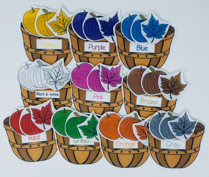 Fall Felt Board Set: Colors, Counting, Woodland Animals - Etsy