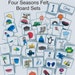 BUNDLE Four Seasons Learning Felt Board Sets for Kids, Toddler Math ...