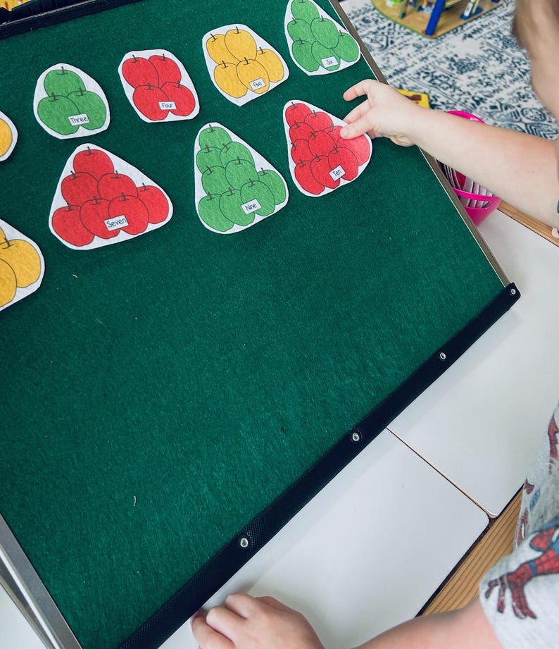 Apple Counting Felt Board Set: Preschool Math Activities - Etsy