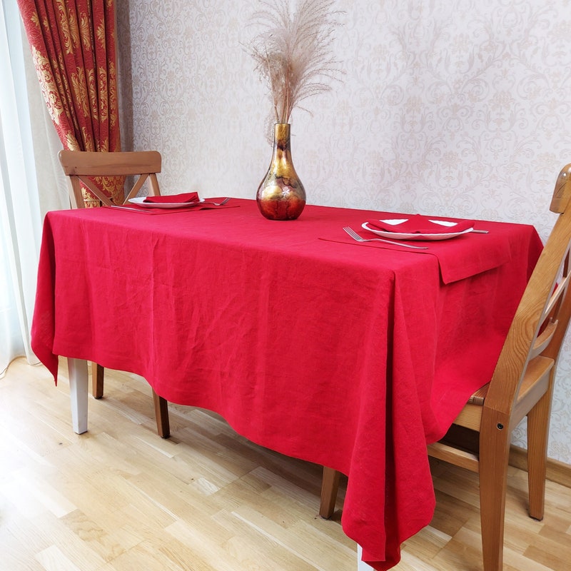 Linen Tablecloth - Etsy