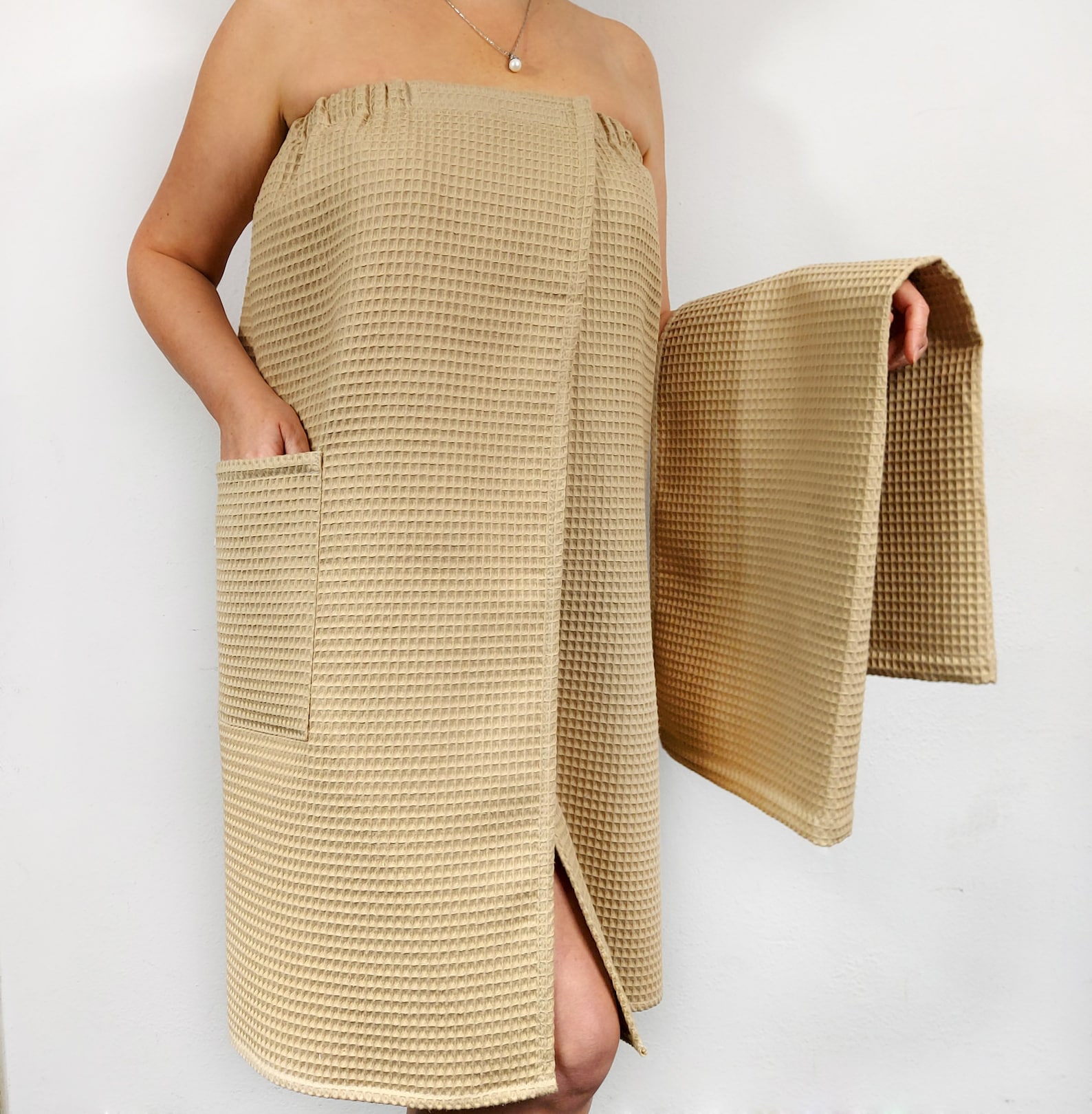 Sauna Set, Pareo Wrap for Women + Towel, Various Colors, Pareo for ...