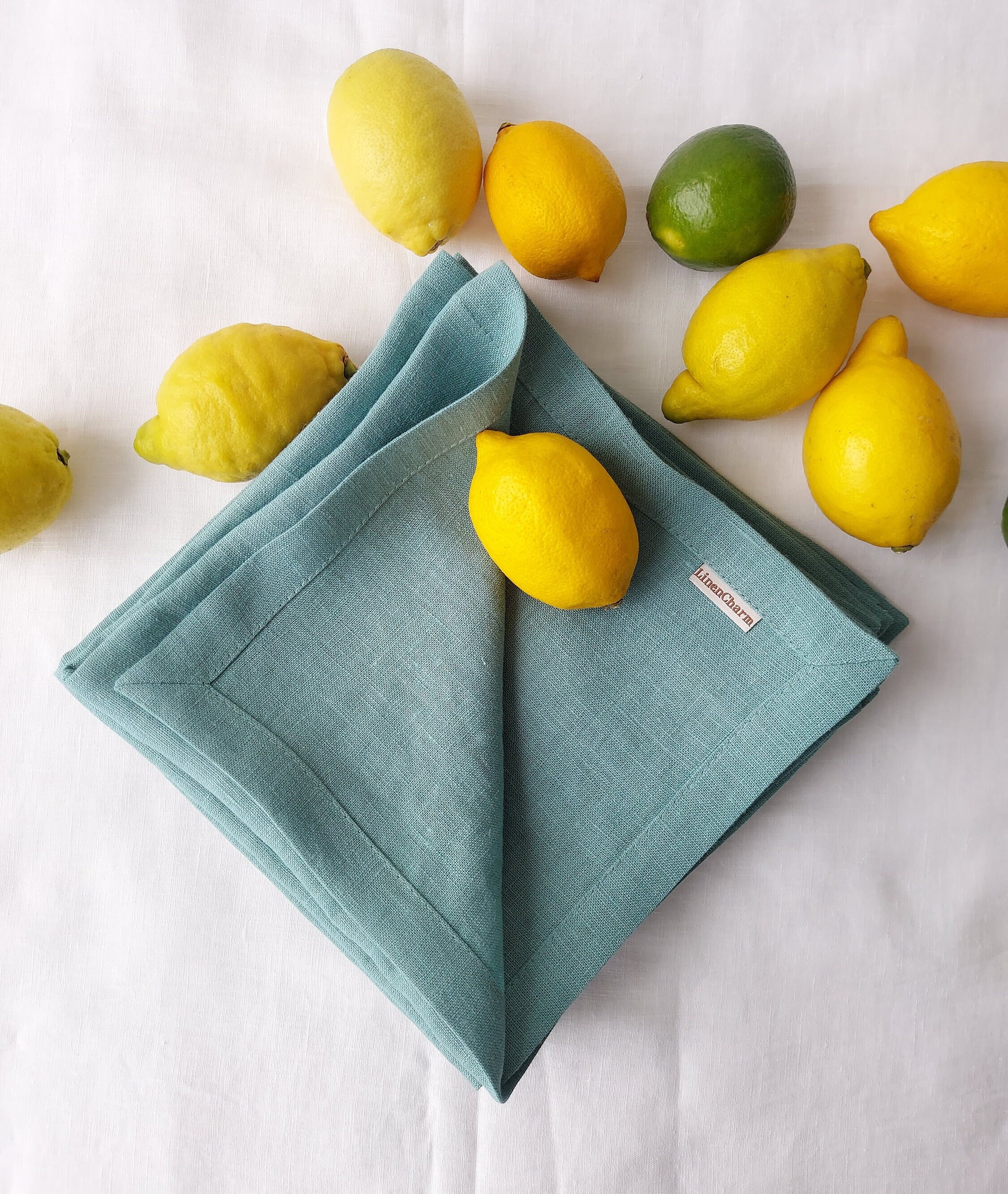 Linen Napkins, 35 Colors, Soft Linen Napkins, Cloth Napkins, Linen ...