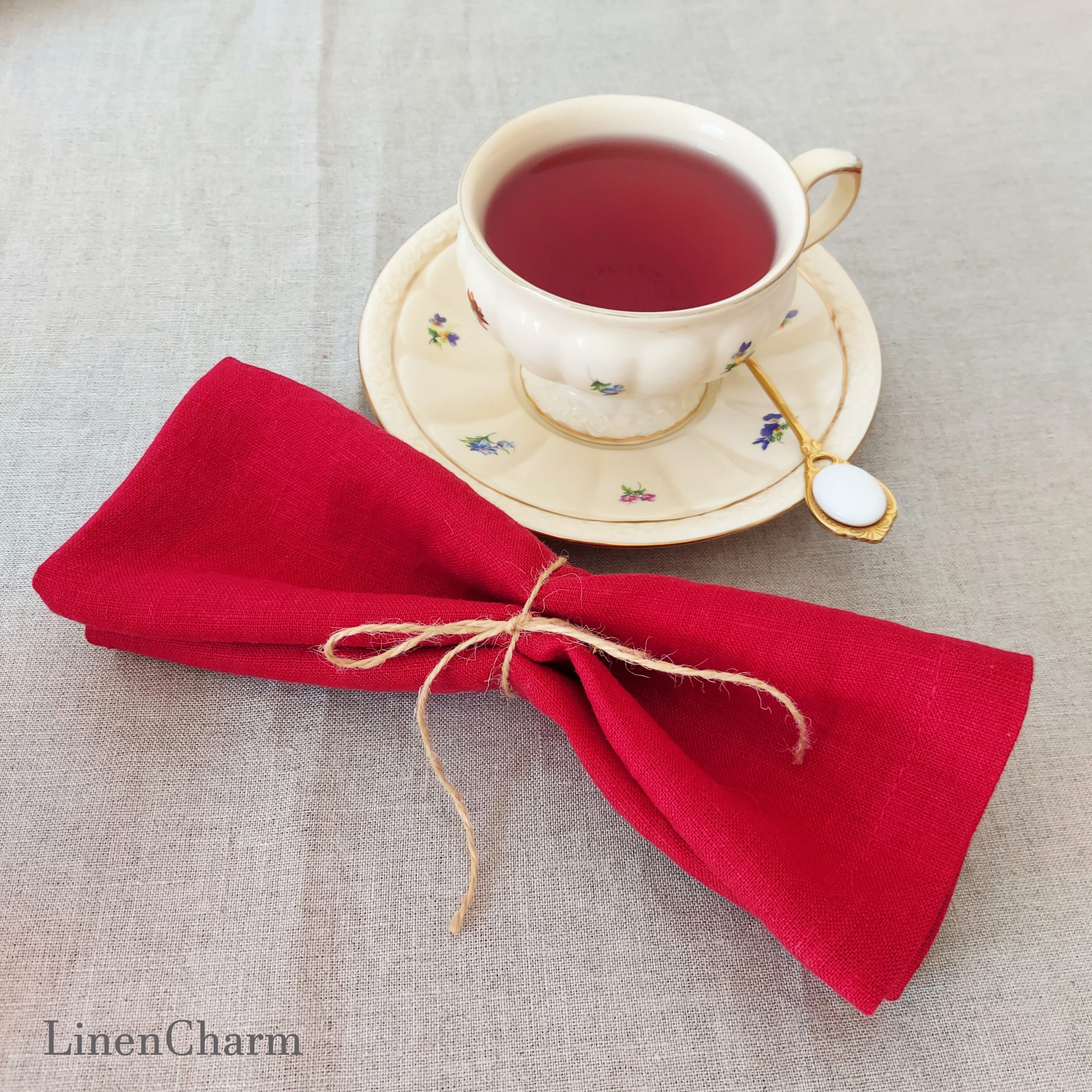 Linen Napkins, 35 Colors, Soft Linen Napkins, Cloth Napkins, Linen ...