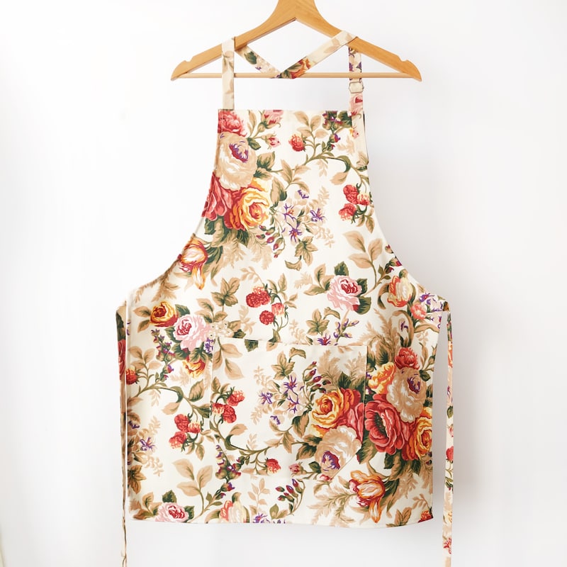 Elegantes Küchenschürze Damen Retro Bild