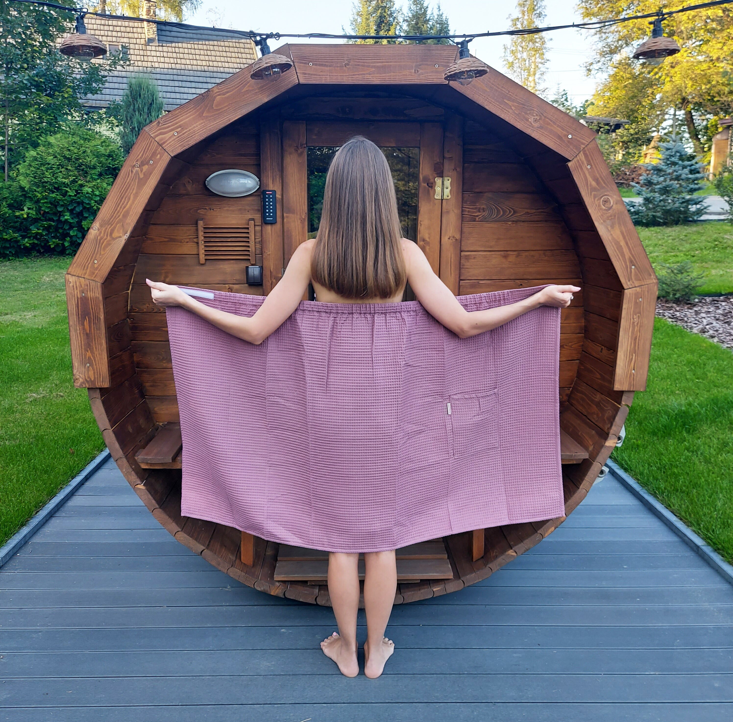 Spa Wrap XS-6XL for Women, Sauna Pareo, Pareo, Peignoir for Spa Salons ...