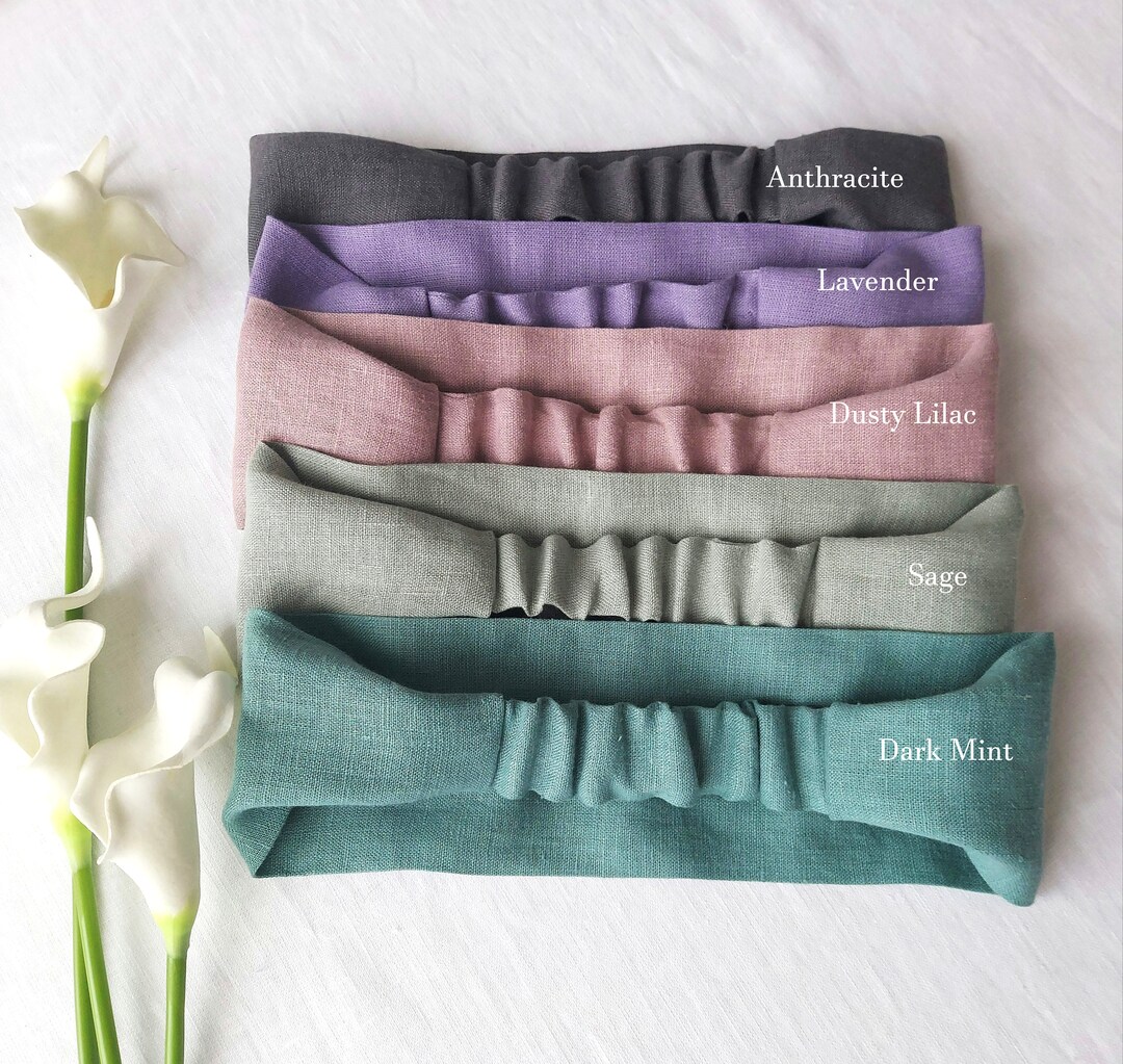 Linen Headband, Hair Band, Headbands, Flat Headband, Yoga Headband ...
