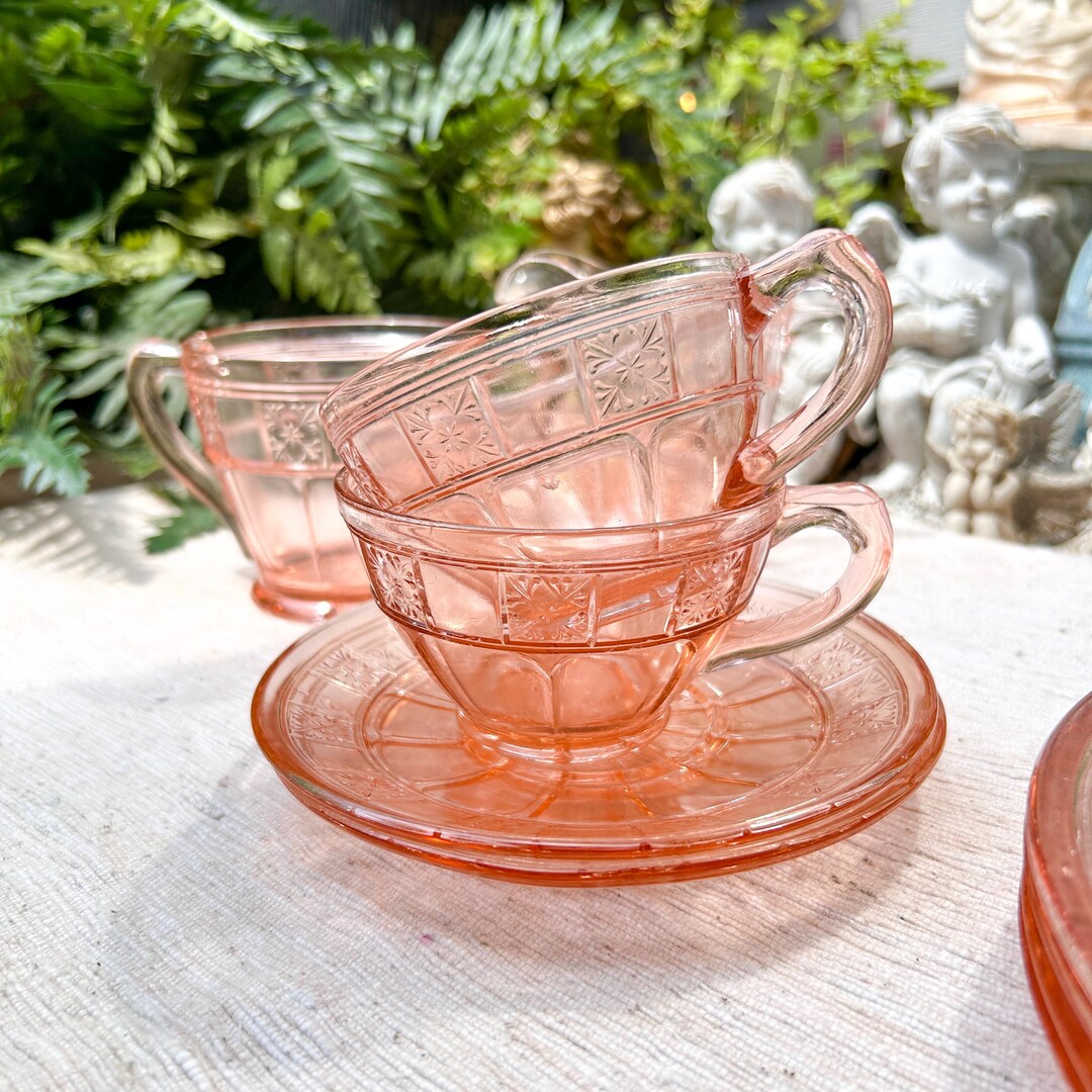 Jeanette Doric Pink Depression Glass Selection Collectable Glass - Etsy ...