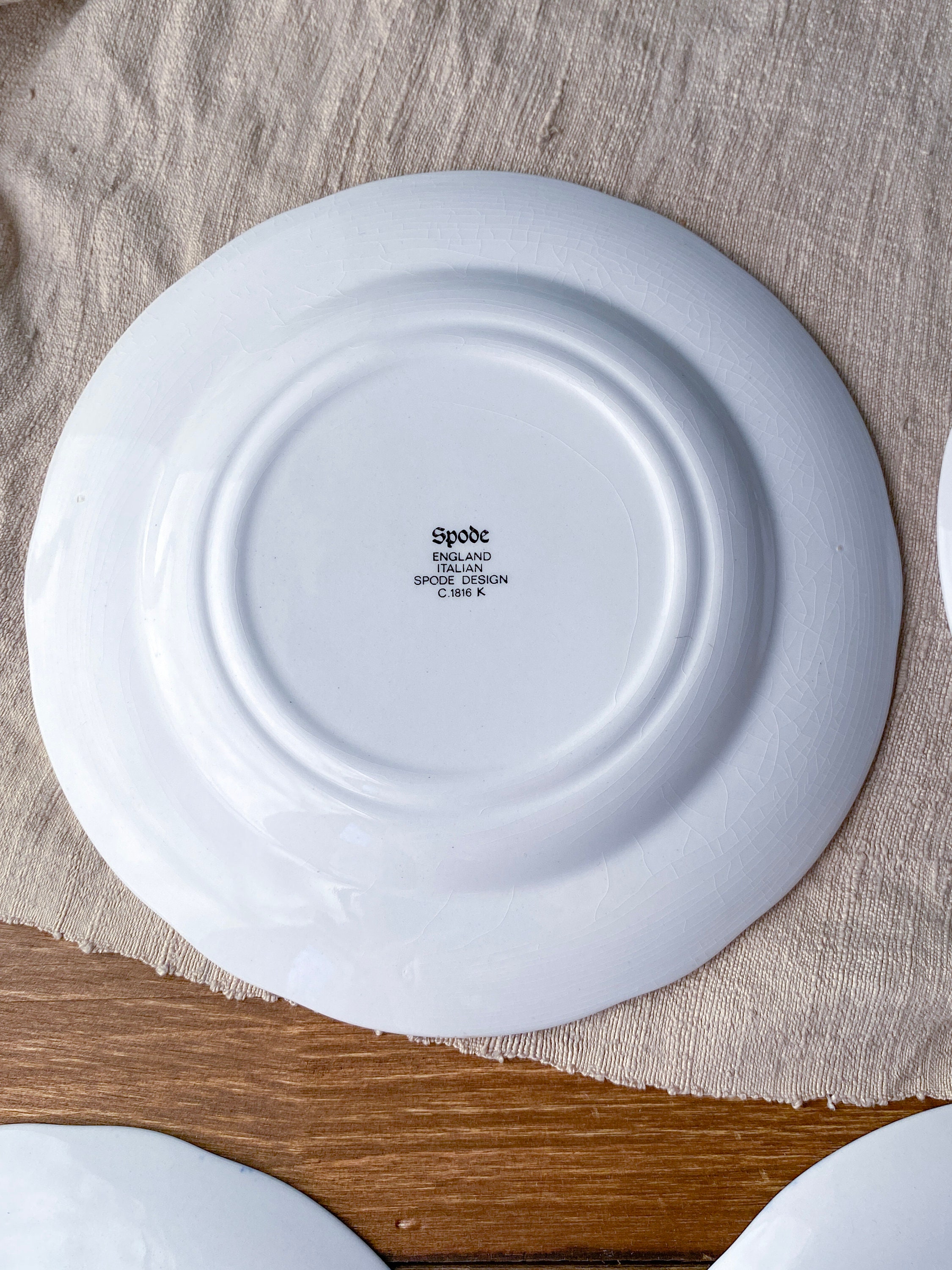 4 Vintage Spode Blue Italian Bread Plates England C. 1816 K - Etsy