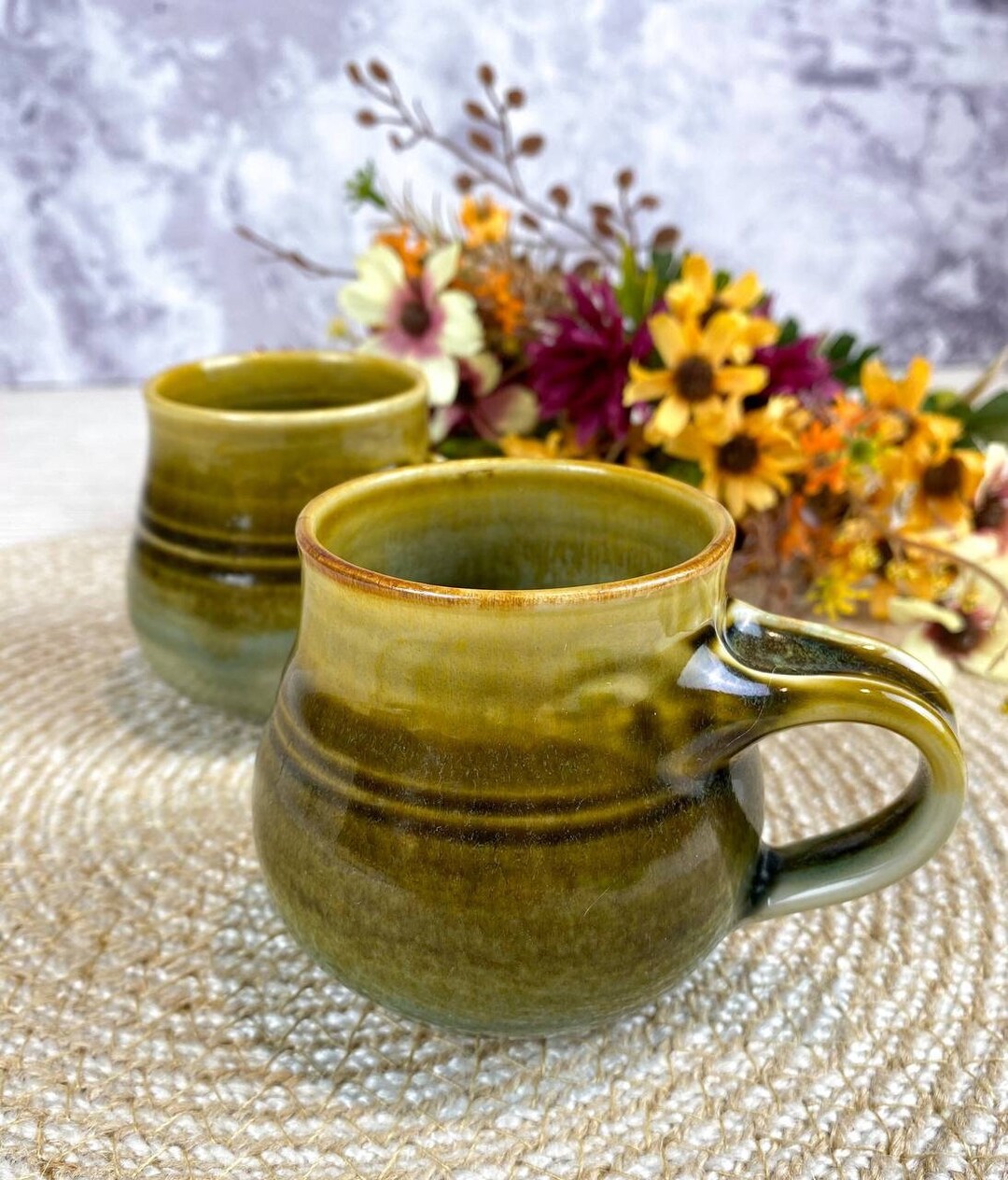 Vintage Studio Art Pottery Small Mugs by Fay Eastwood - Etsy