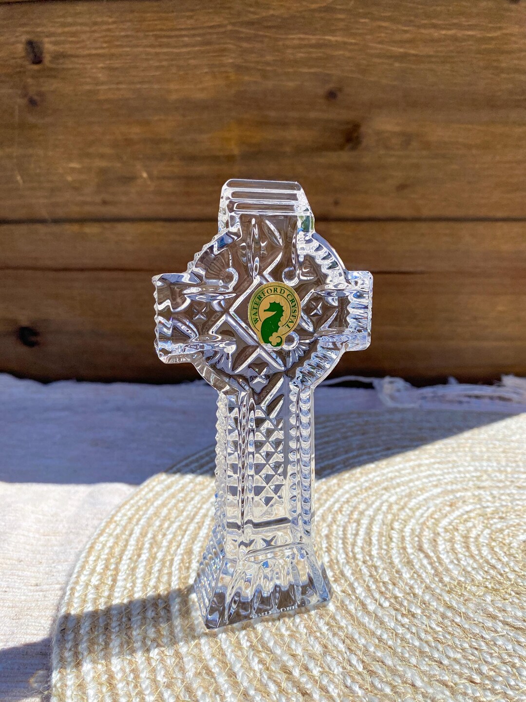 Waterford Crystal Glass Standing Cross - Etsy