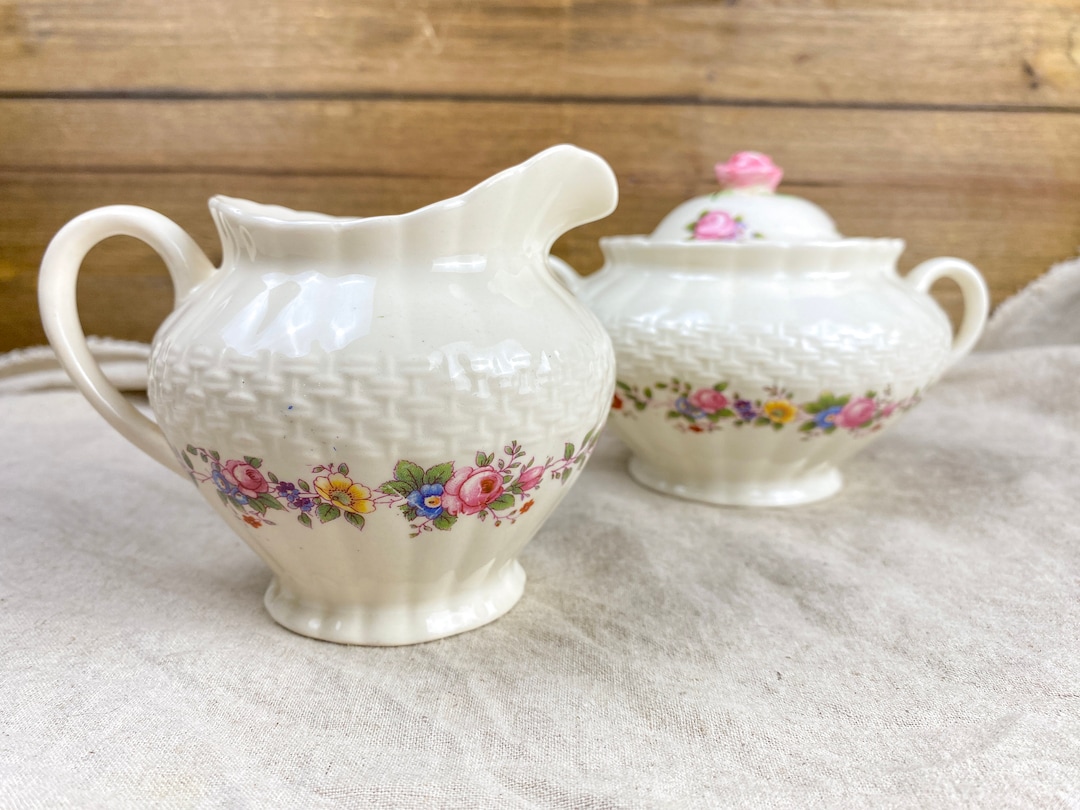 Simpsons Finsbury Solian Ware Pottery 1930s Creamer & Sugar Bowl Set - Etsy
