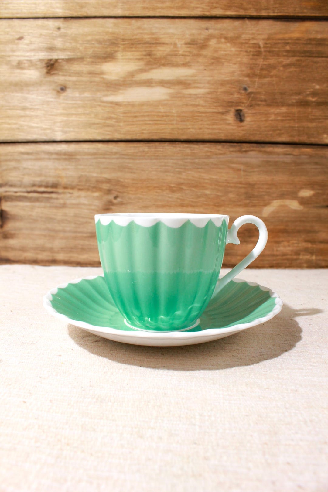 Vintage Susie Cooper Mint Bone China Teacup Set - Etsy