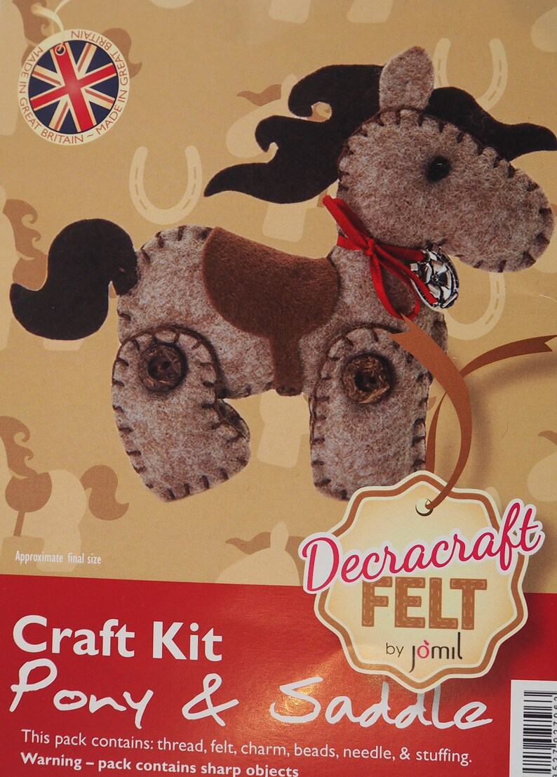 Pony and Saddle Felt Craft Kit | Etsy