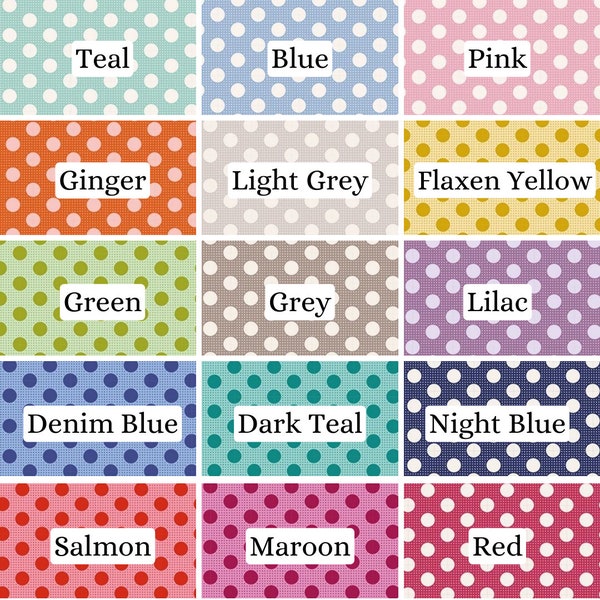 Tilda Medium Dots Fabric - Etsy