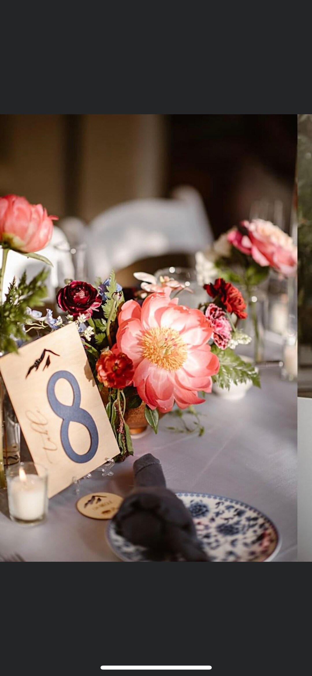 Wooden Mountain Table Numbers, Rustic Table Numbers, Mountain Table ...